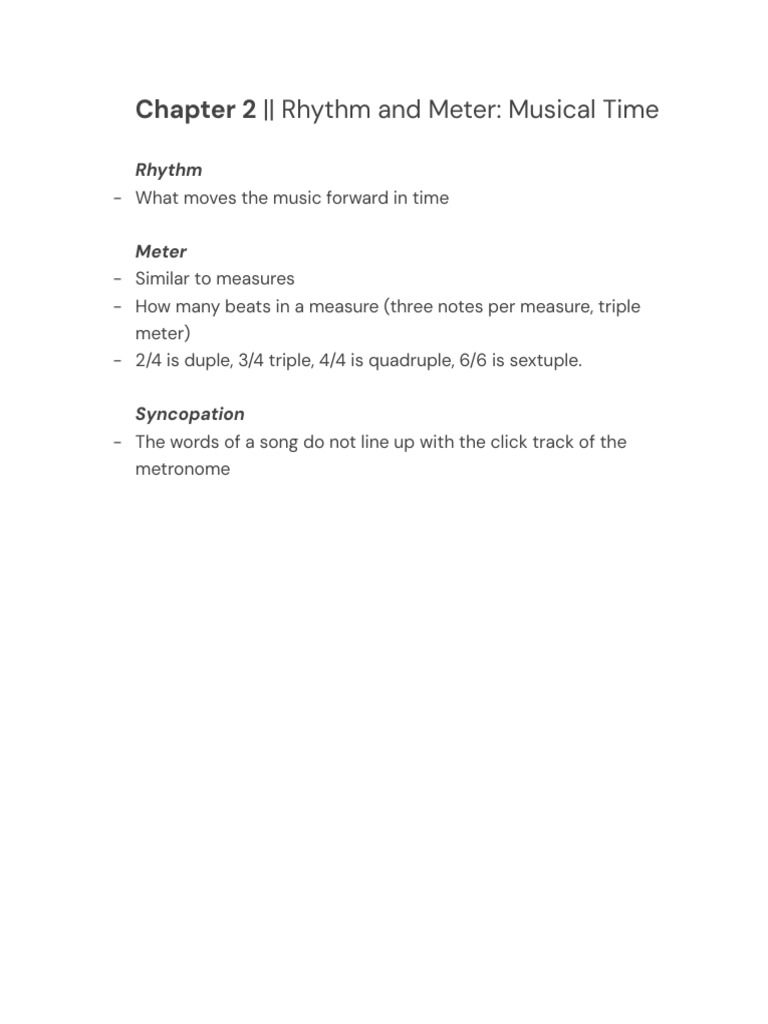 Chapter 2 Music Appreciation | PDF