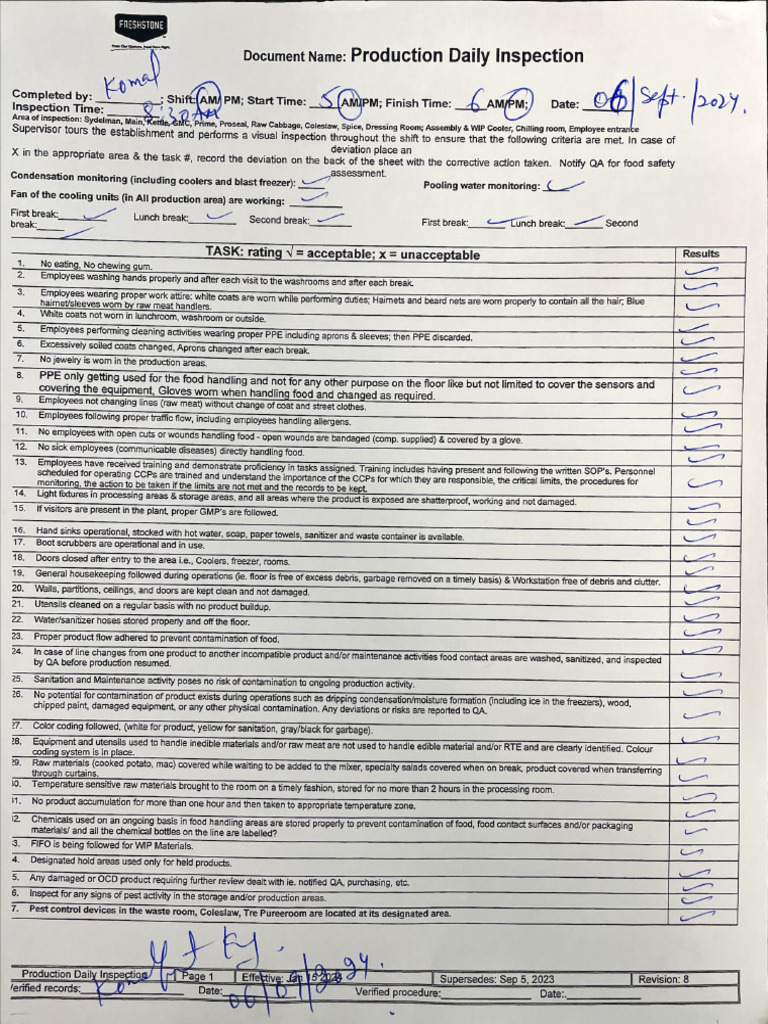 GMP Production Inspection | PDF