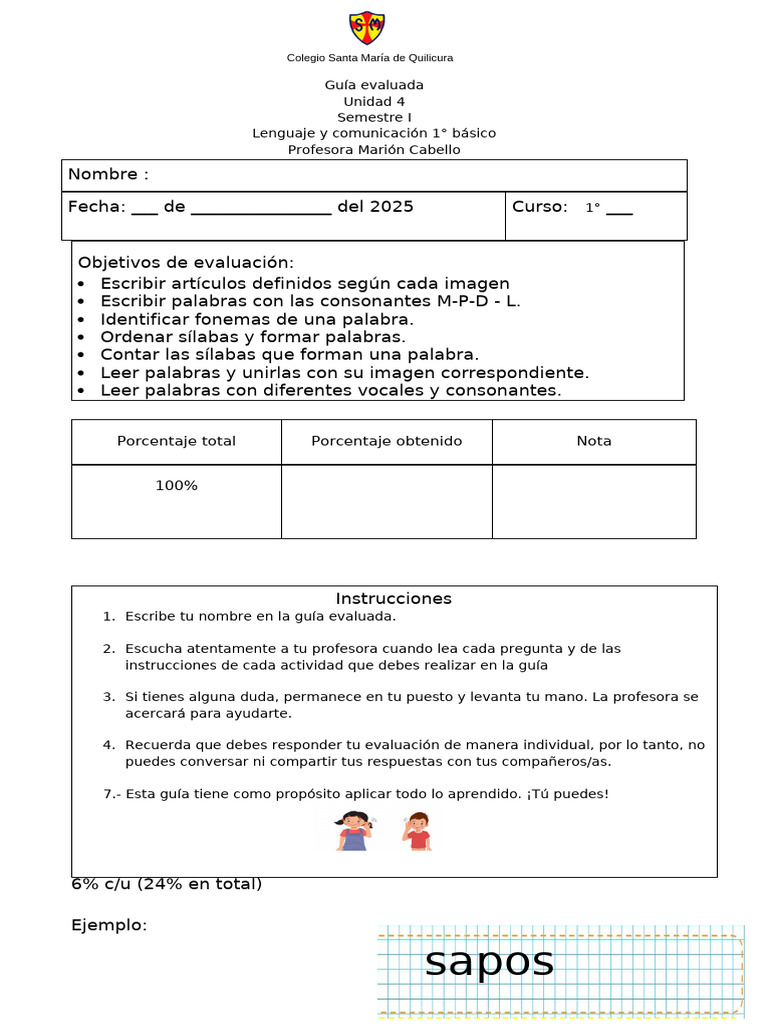 Guía Evaluada Unidad 4 | PDF | Lingüística | Comunicación humana