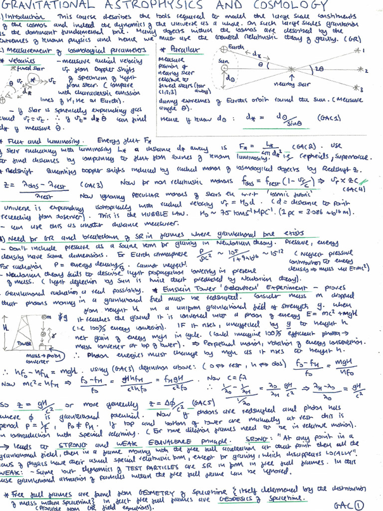 20 Gravitational Astrophysics & Cosmology | PDF