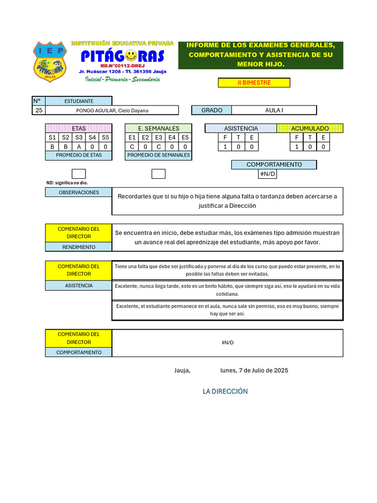Pongo Aguilar, Cielo Dayana | PDF