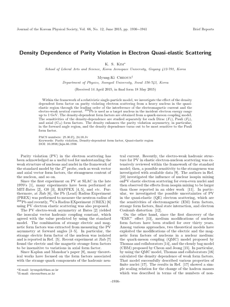 10.3938jkps.66.1936 - Sci-Hub 2025 | PDF | Atomic Nucleus | Physical Phenomena