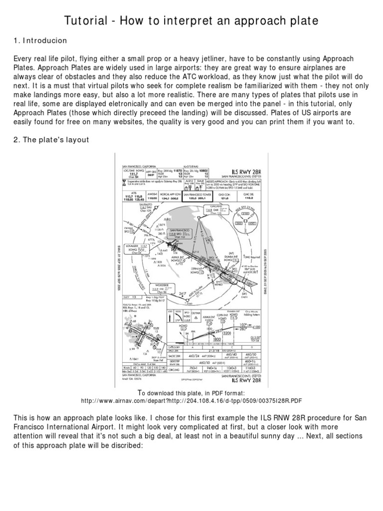 How to Read an Approach Plate | PDF