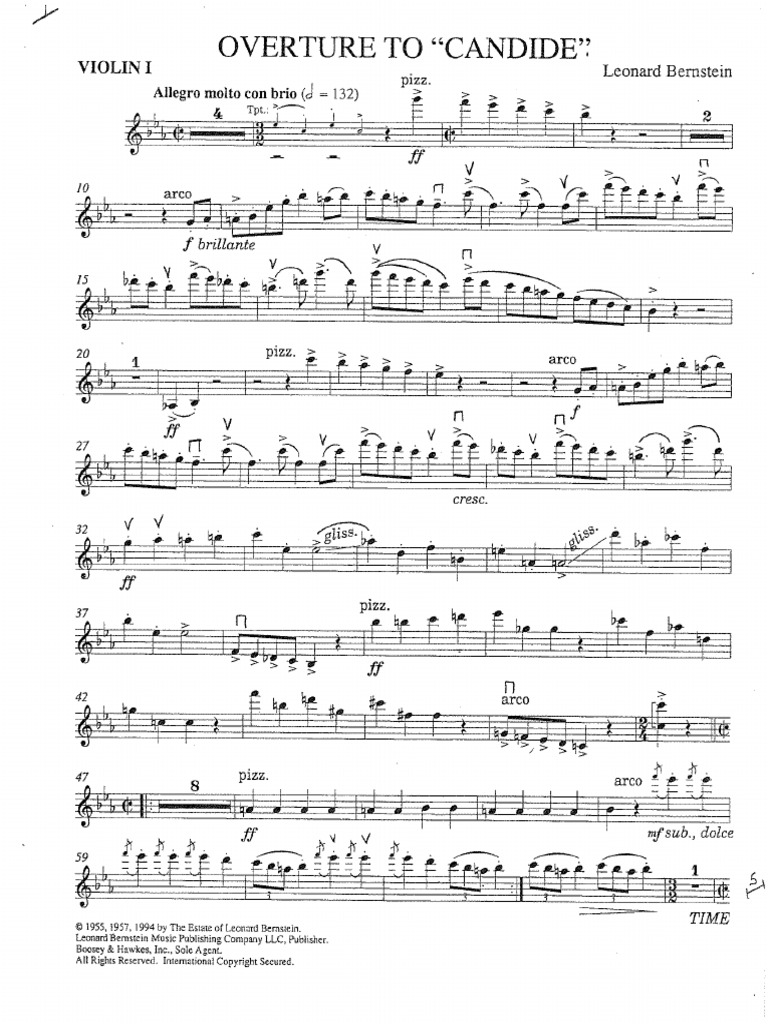 S1 Bernstein Candide Overture Vn1 Pdf