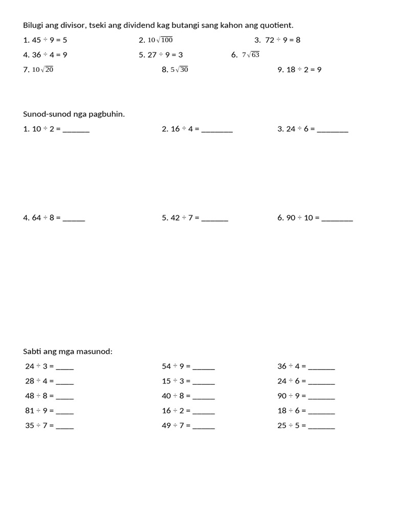 Tutor Division | PDF