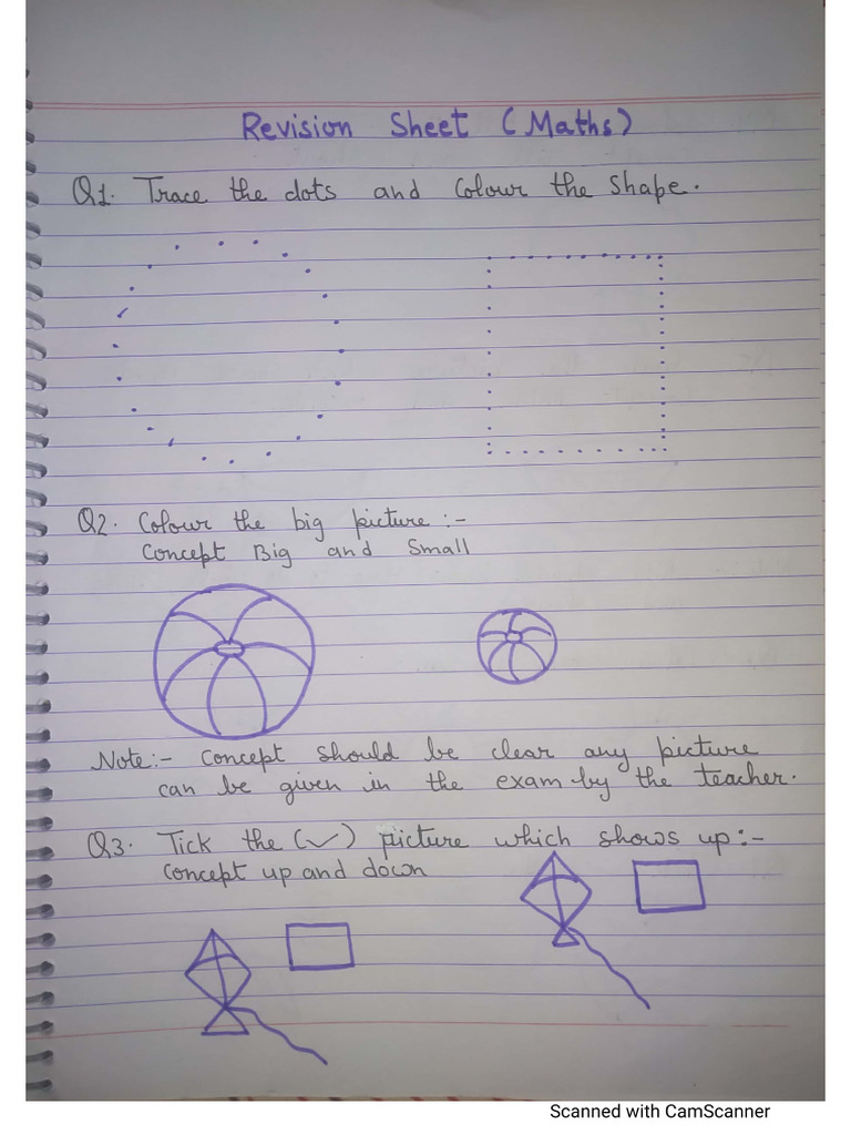 Maths Revision Sheet 2025-26 | PDF