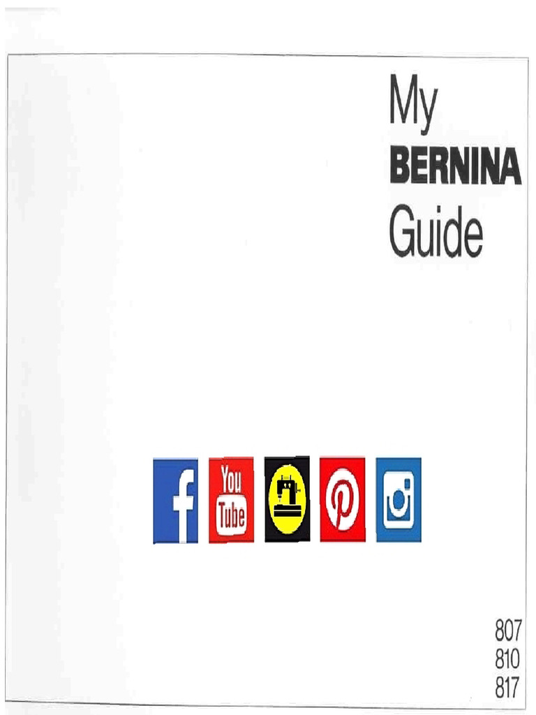 BERNINA 807 810 817 Manual | PDF