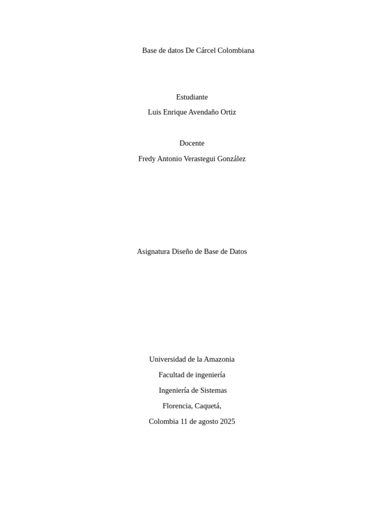 Proyecto Diseño | PDF | Apoyo | Bases de datos