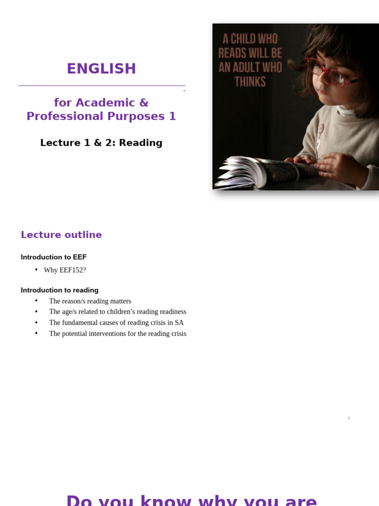 L2-EEF, EEF Context Reading For Meaning | PDF | Reading Comprehension ...