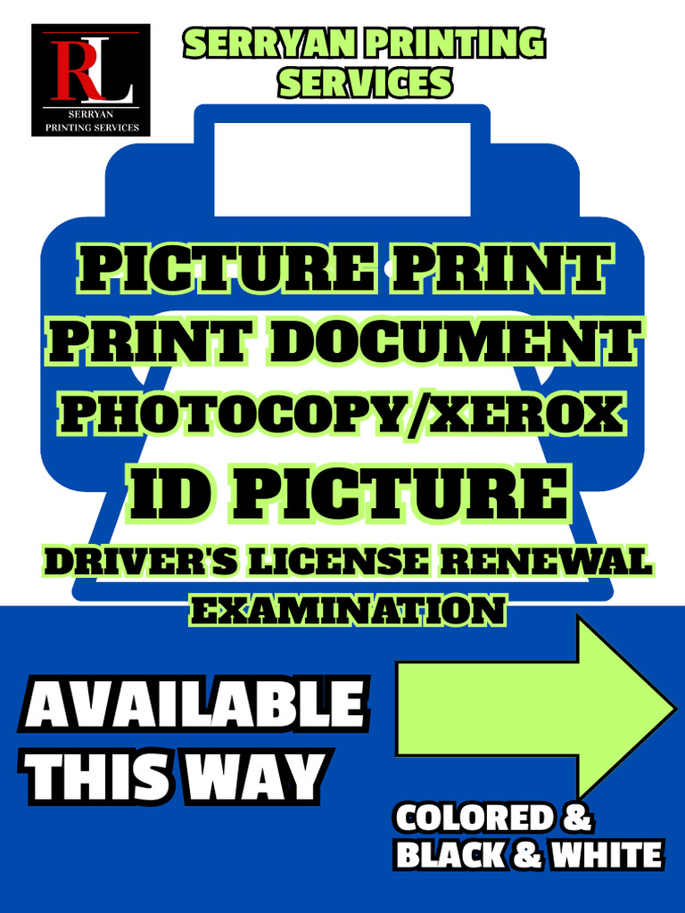 Blue White and Black Bold Print Advertisement A4 | PDF