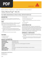 Sika Monotop - 122f | PDF | Technology & Engineering