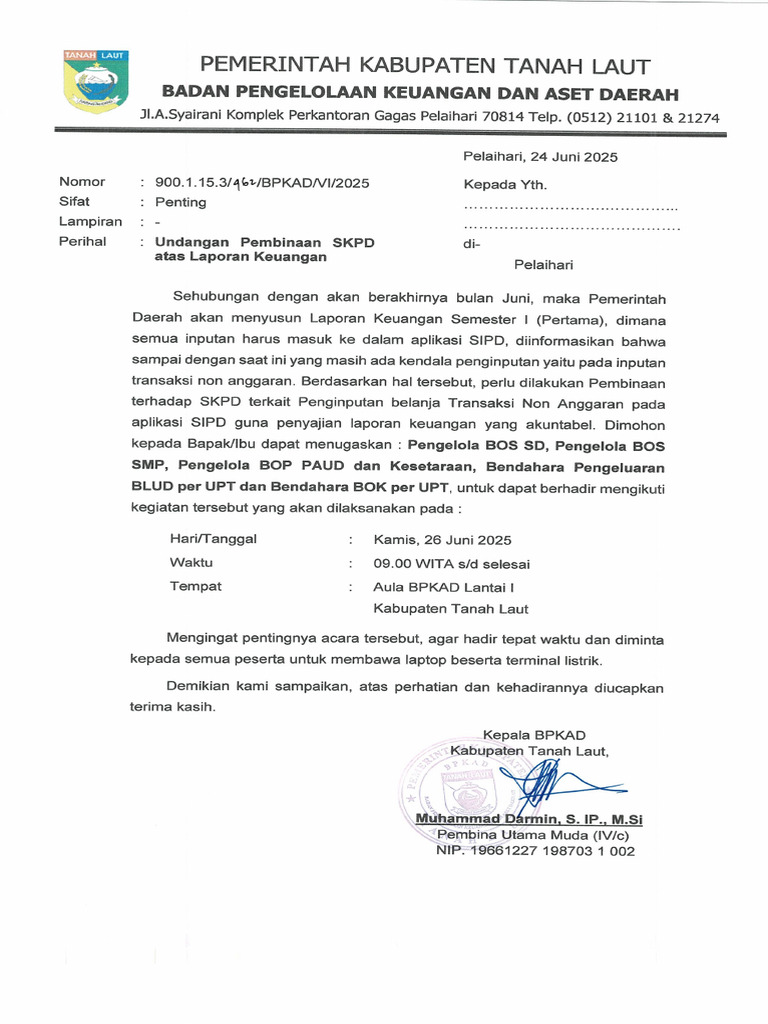 Pembinaan SKPD Atas Laporan Keuangan - 250723 - 101113 | PDF
