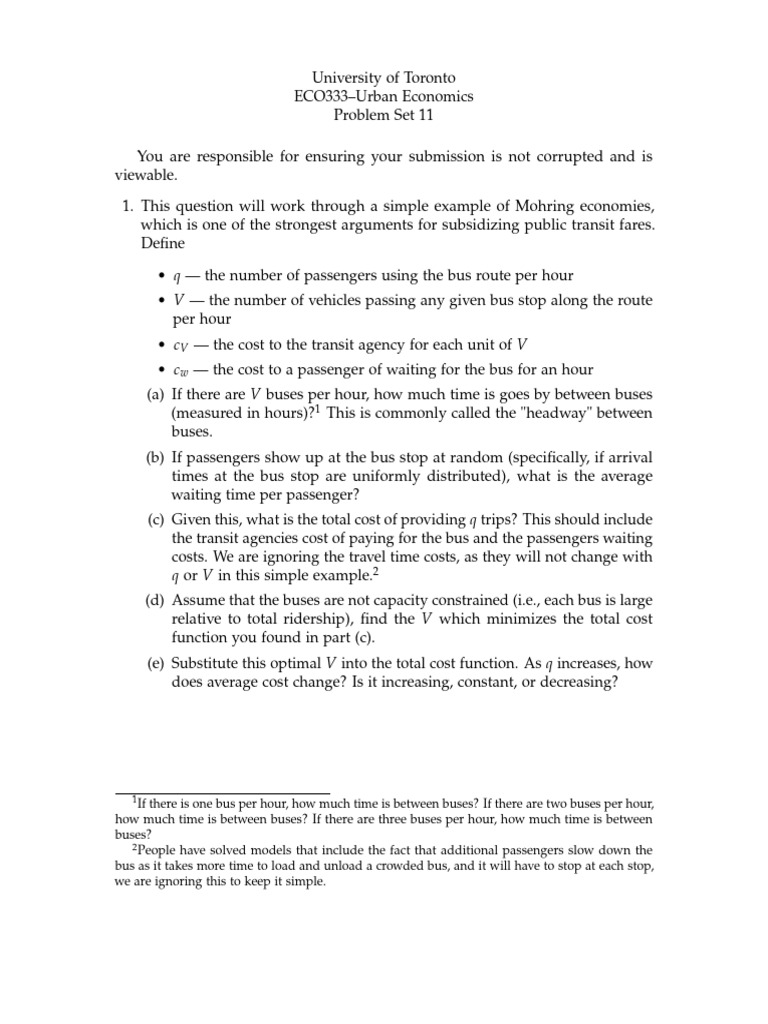 Problem Set 11 | PDF