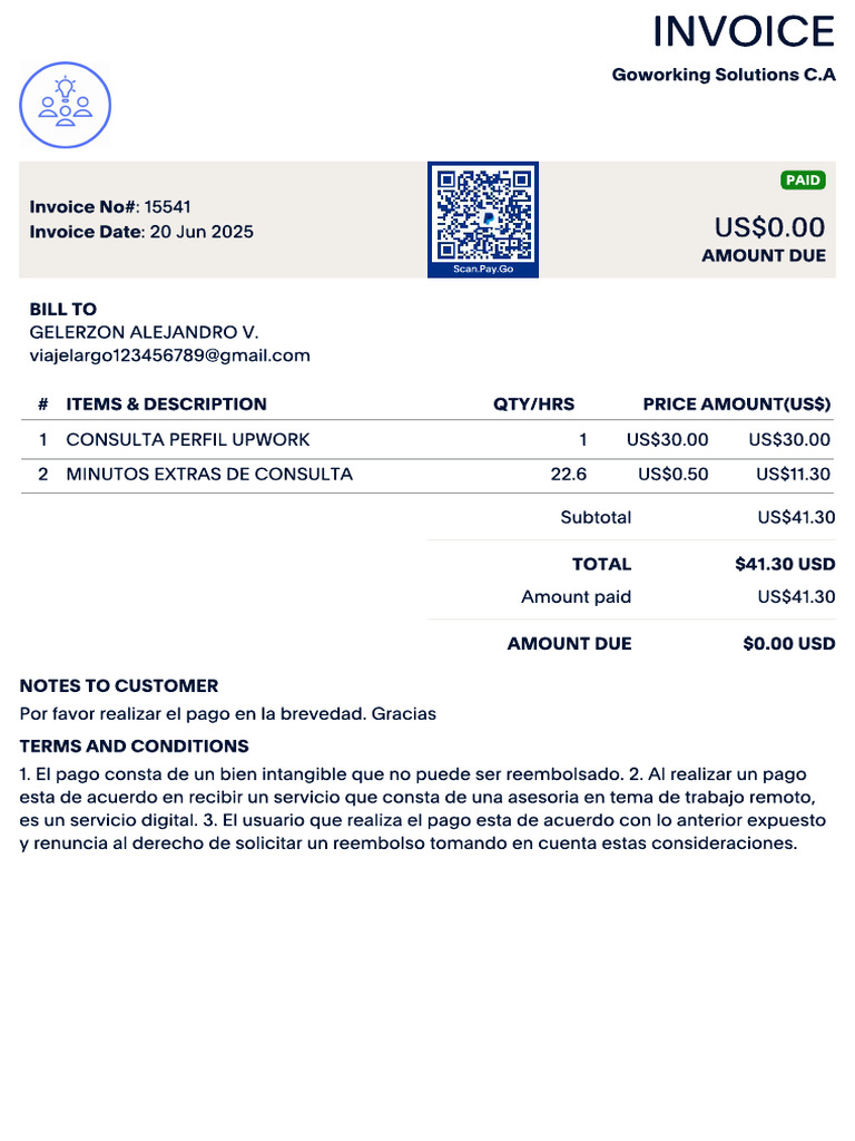 Invoice - 15541 | PDF