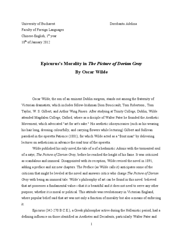 Dorian Gray | PDF | Oscar Wilde | The Picture Of Dorian Gray