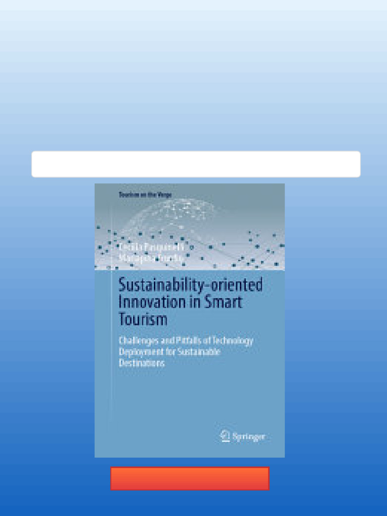 Sustainability Oriented Innovation in Smart Tourism Challenges and ...