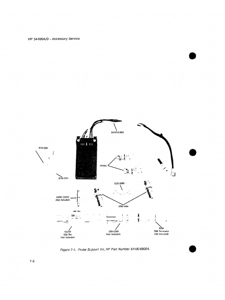HP 54001A - 1GHz Active Probe - Manual | PDF