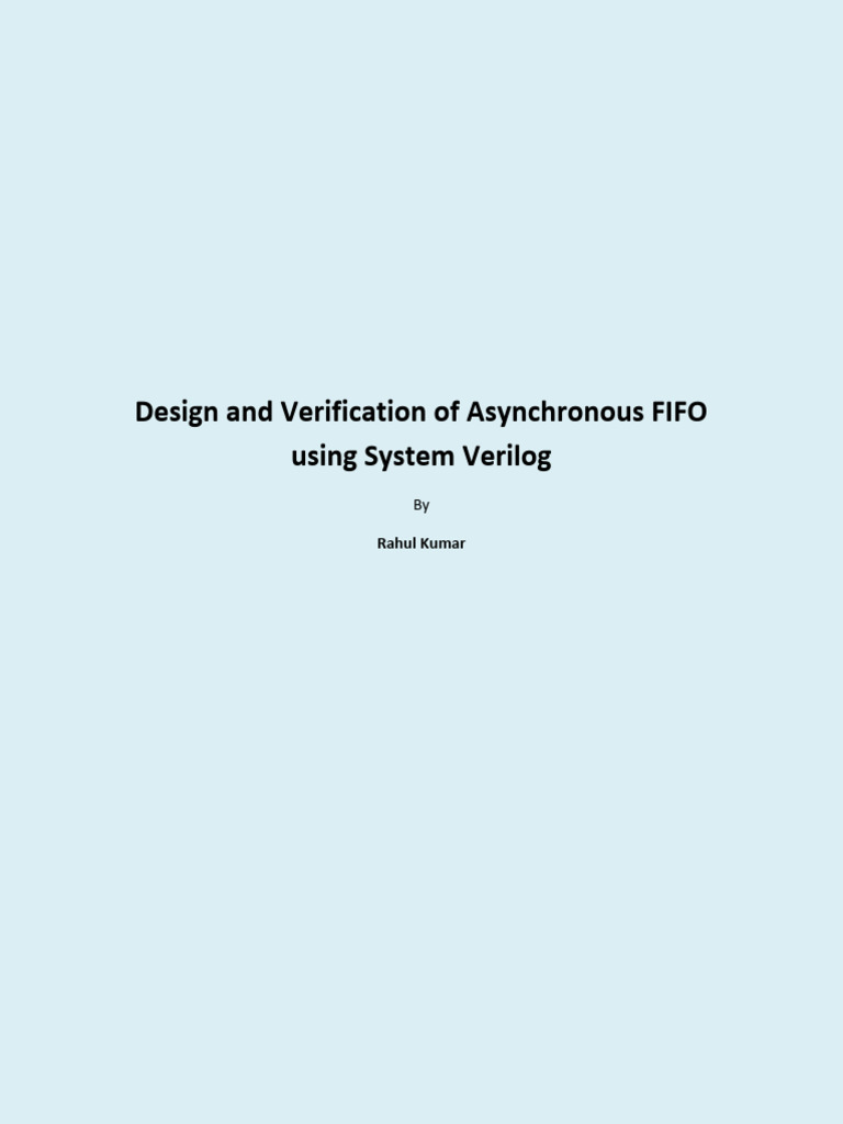 Async Fifo | PDF | Computer Science | Electronic Engineering
