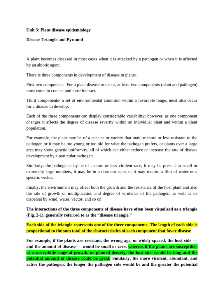 Understanding the Disease Triangle and Tetrahedron | PDF | Epidemics ...
