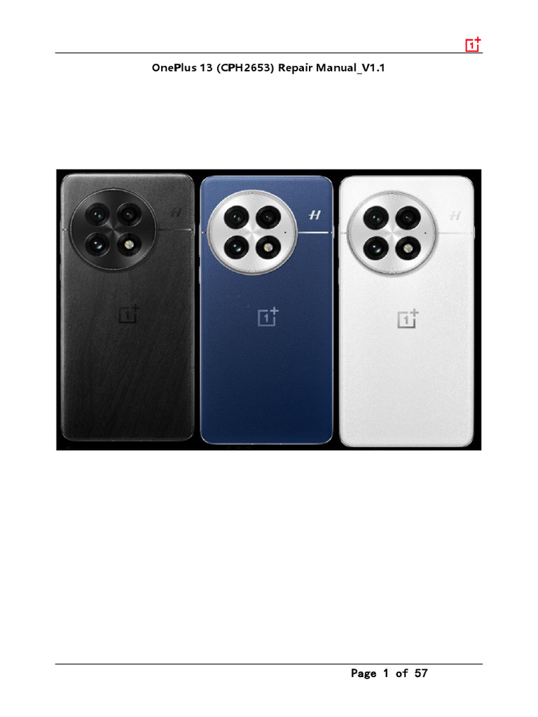 OnePlus 13 (CPH2653) Repair Manual - V1.2 | PDF | Electrostatic Discharge | Adhesive
