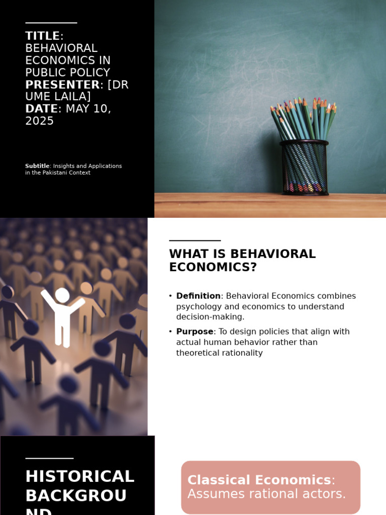 Behavioral Economics in Pakistan Policy | PDF | Behavioral Economics ...