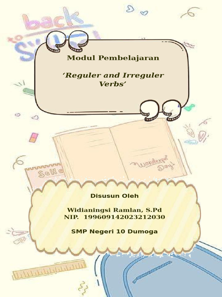 Pembelajaran Regular dan Irregular Verbs | PDF