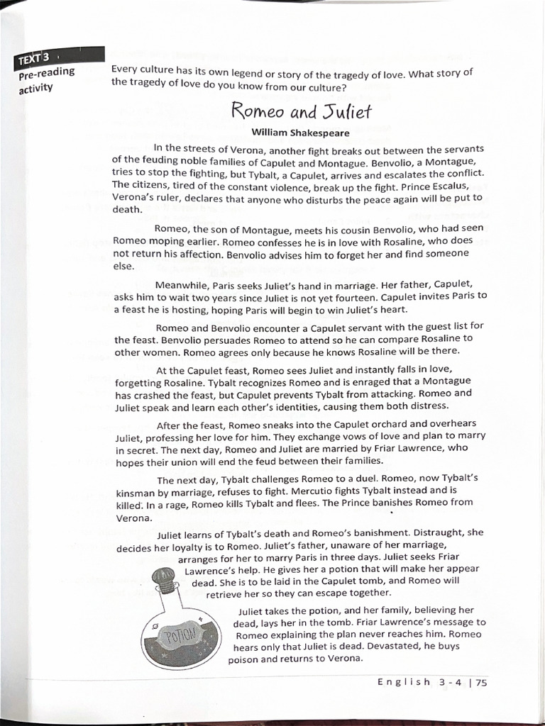 Work of Literature (Romeo and Juliet) | PDF