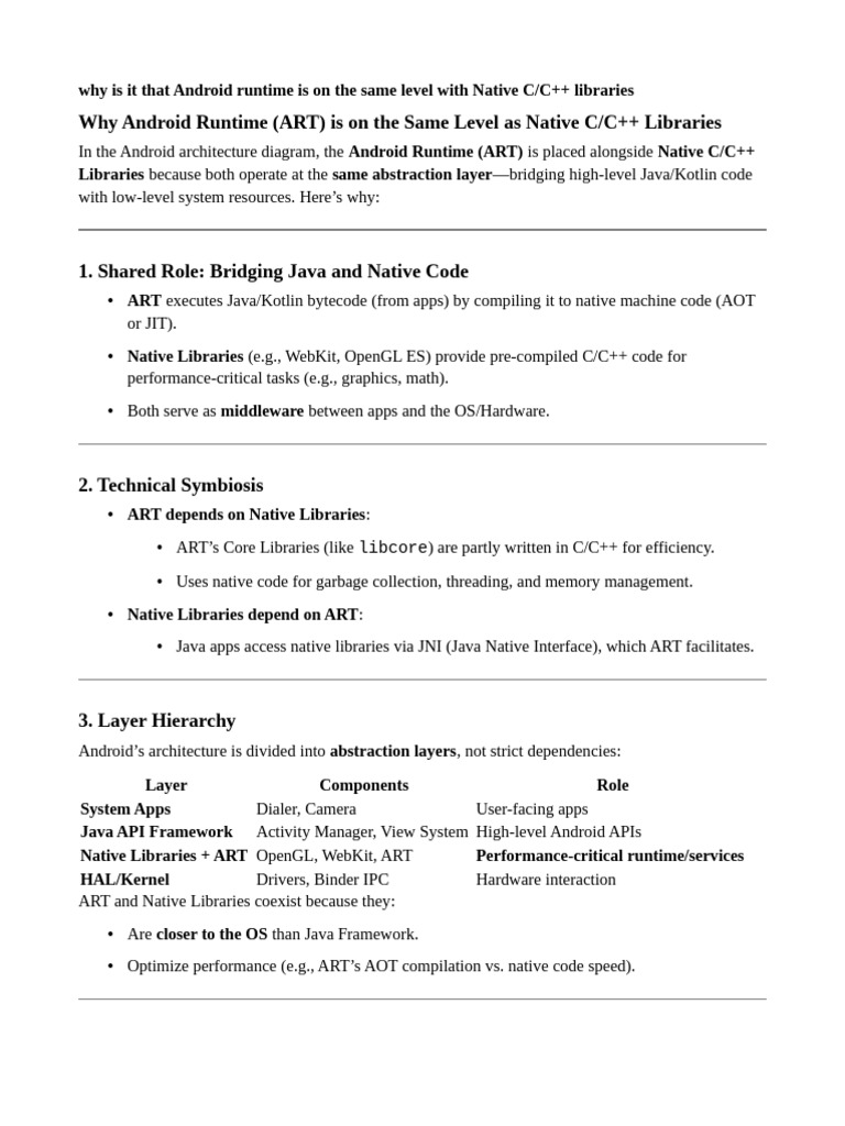 ART & Native Lib Relationship | PDF | Java (Programming Language) | Android (Operating System)