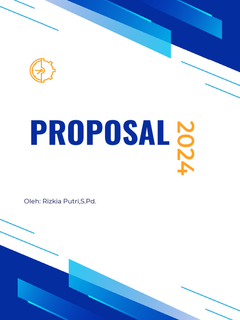 Biru Modern Sampul Proposal Proyek Dokumen A4 | PDF