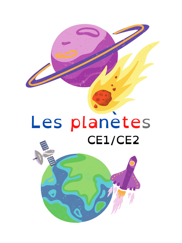 Les Planètes pour CE1/CE2 | PDF | Planètes | Nombre grammatical