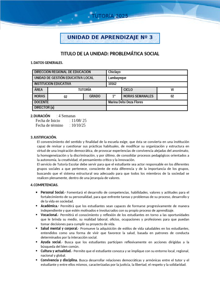 Unidad 3 | PDF | Aprendizaje | Escuelas