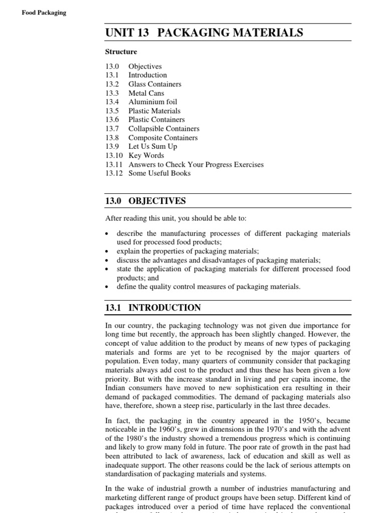 Unit Packaging Materials | PDF | Polyethylene | Polystyrene