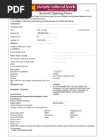 Account Opening Form English - CDR | PDF | Overdraft | Banks