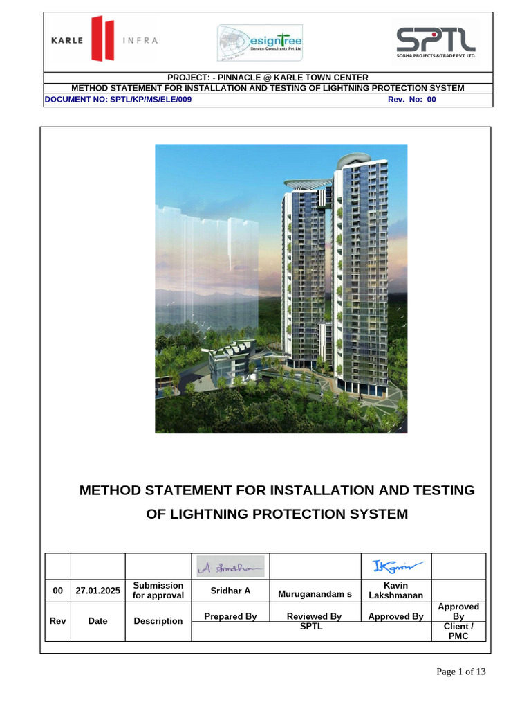 MS For Installation of Lightning Protection System | PDF | Electrical Connector | Electricity