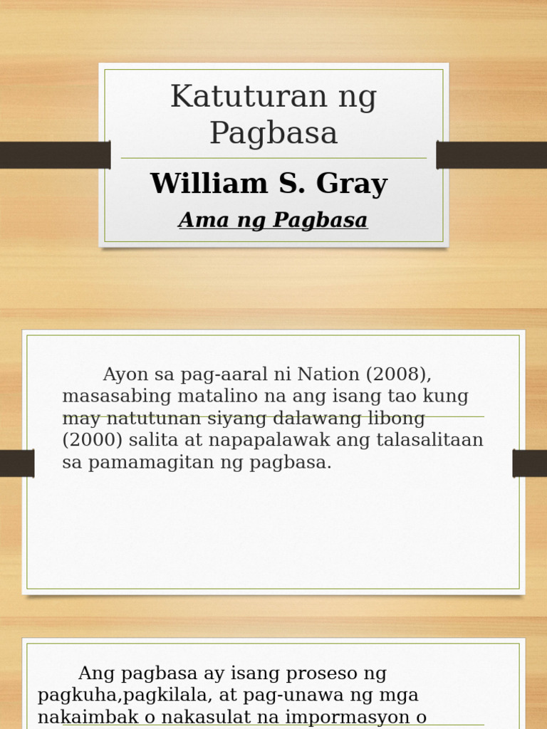 Lesson 2 Katuturan NG Pagbasa | PDF