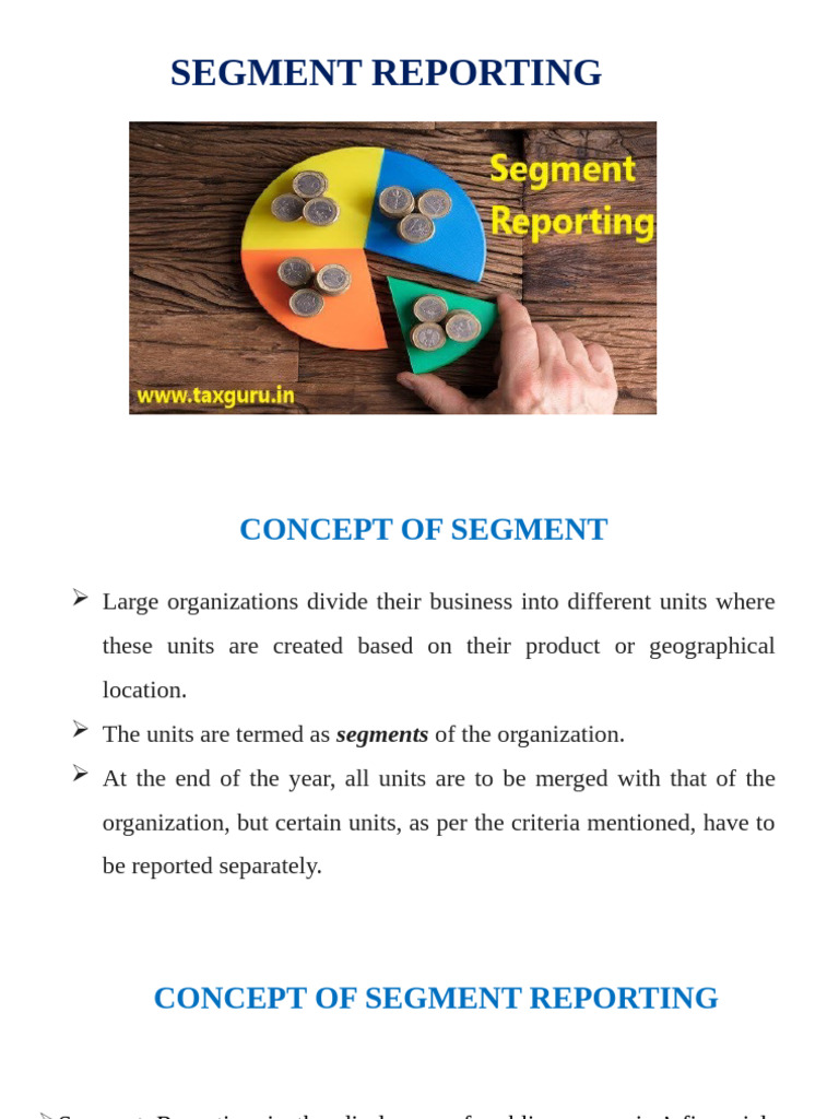 Segment Reporting - 1 | PDF | Business | Risk