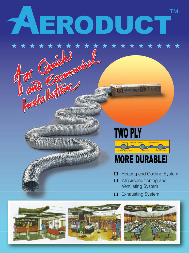 AERODUCT - Flexible Air Duct | PDF | Duct (Flow) | Building Materials