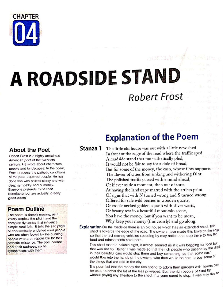 A Roadside Stand-1 | PDF