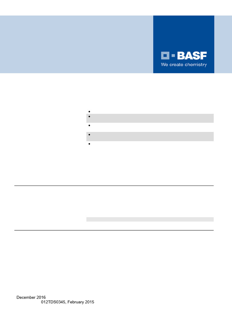 Efka® PX 4701 Technical Data Sheet | PDF | Ink | Polymers