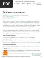 GCSE Modal Class Guide | PDF | Mode (Statistics) | Histogram