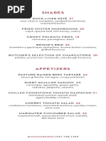 Table d’hôte Menu with Prices | PDF
