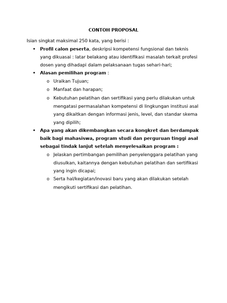 Contoh Proposal | PDF