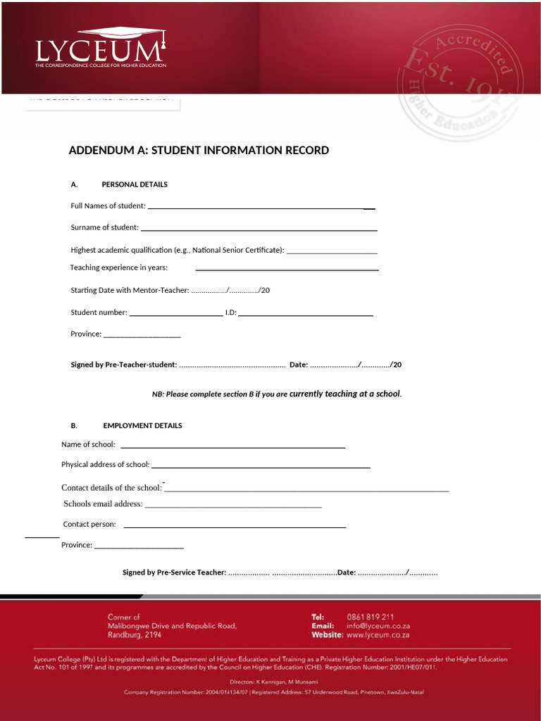 Addendum A 2025-1 | PDF