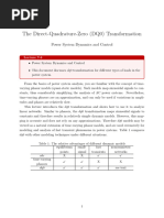 ABC to DQ and Alpha-Beta Transformations | PDF | Mechanics ...