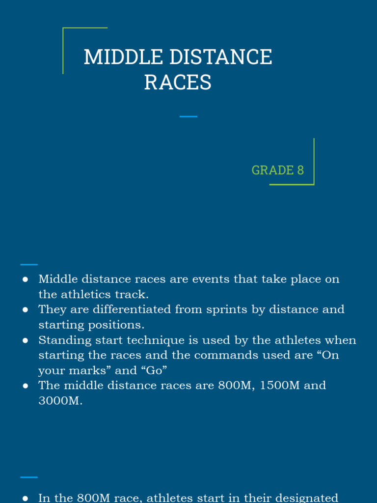 Middle Distance Race Techniques and Skills | PDF