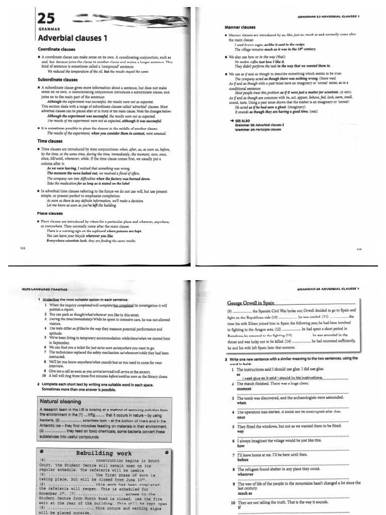 Adverbial Clauses | PDF