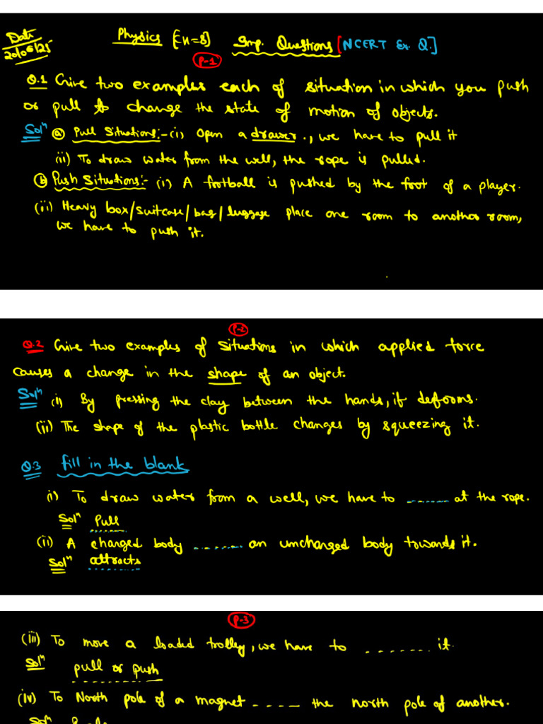 Ncert Ch-8 Physics Q-Ans | PDF