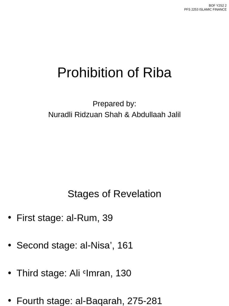 Ch#5. Riba and Its Types | PDF | Interest | Debt