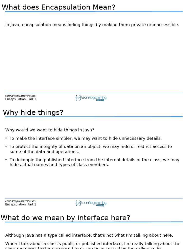 006 Slides OOP Part 2 Polymorphism Encapsulation Part 1 | PDF
