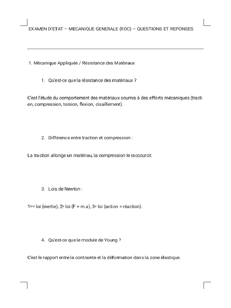 Questionnaire de Jordy Mack | PDF